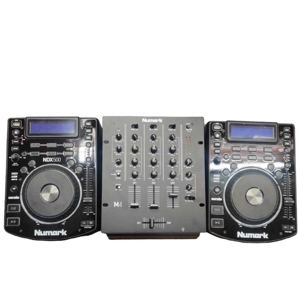 Pre-owned Numark NDX 500 Decks + M4 Mixer - Own4Less